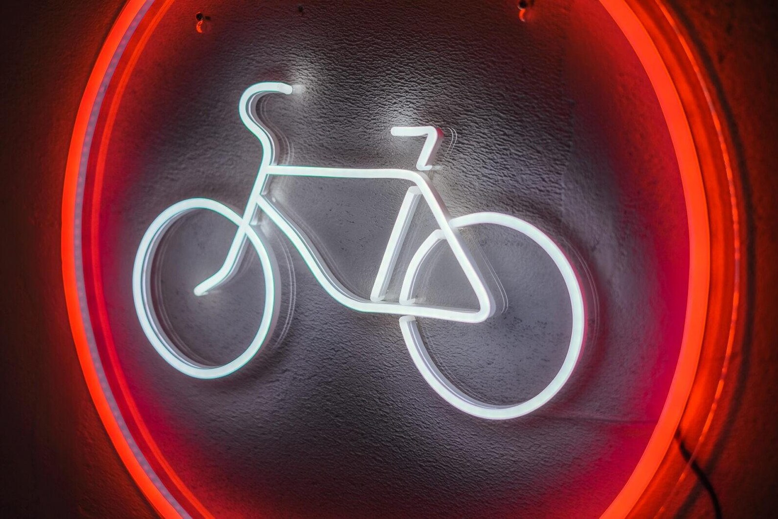 Verkeersbord fiets neon teken fiets wall art fiets geschenken - Etsy België