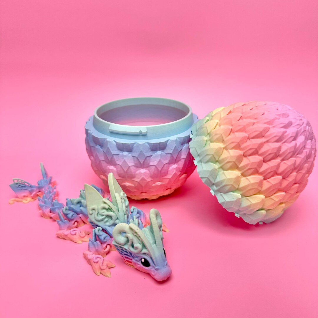 Rainbow Butterfly Dragon and Egg, Fidget Dragon, Rainbow Dragon ...