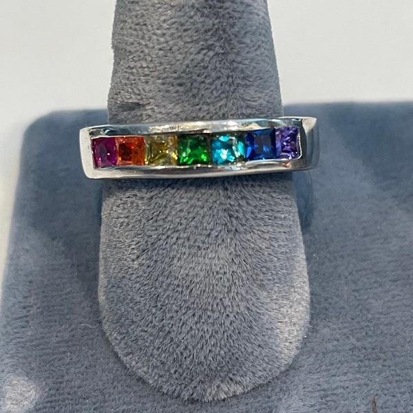 Rainbow Ring - Etsy