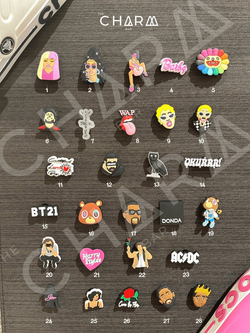 Rapper Croc Charms Music Croc Charms Hip Hop Croc Charms | Etsy Singapore