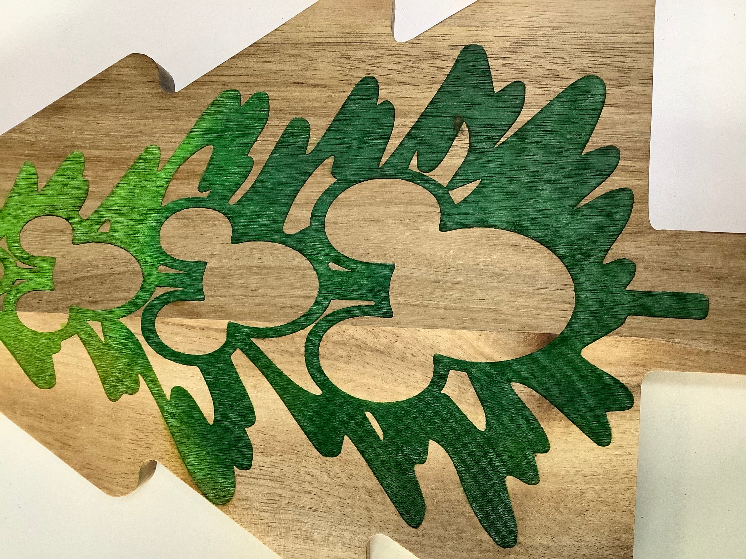 Mickey Mouse Engraved Tree Wall Decor color - Etsy