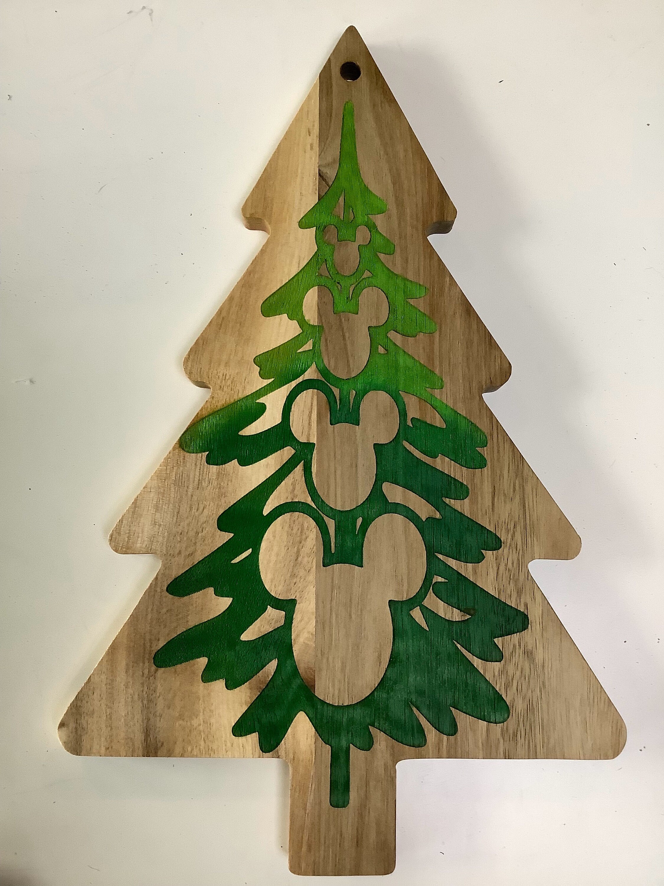 Mickey Mouse Engraved Tree Wall Decor color - Etsy