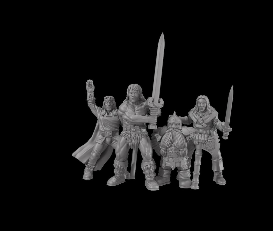 Heroquest Hero Characters 3D Printed - Etsy