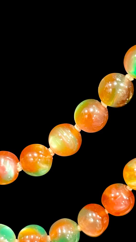 JAPANESE TWO STRAND unique colour celluloid beads. Ei… - Gem