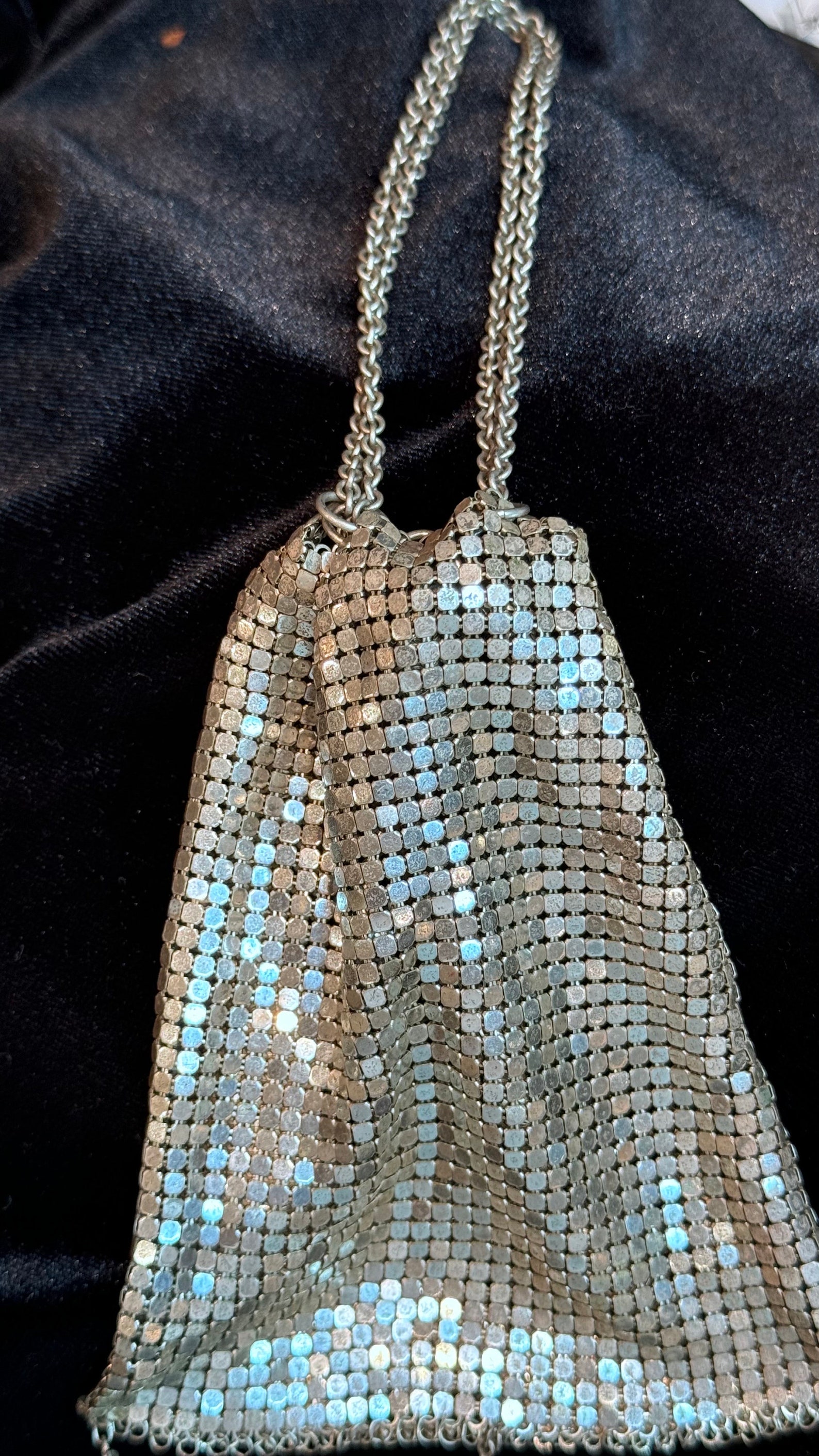 STERLING SILVER VICTORIAN Coin Pouch. 4” X 5” in Fine Antique Condition ...