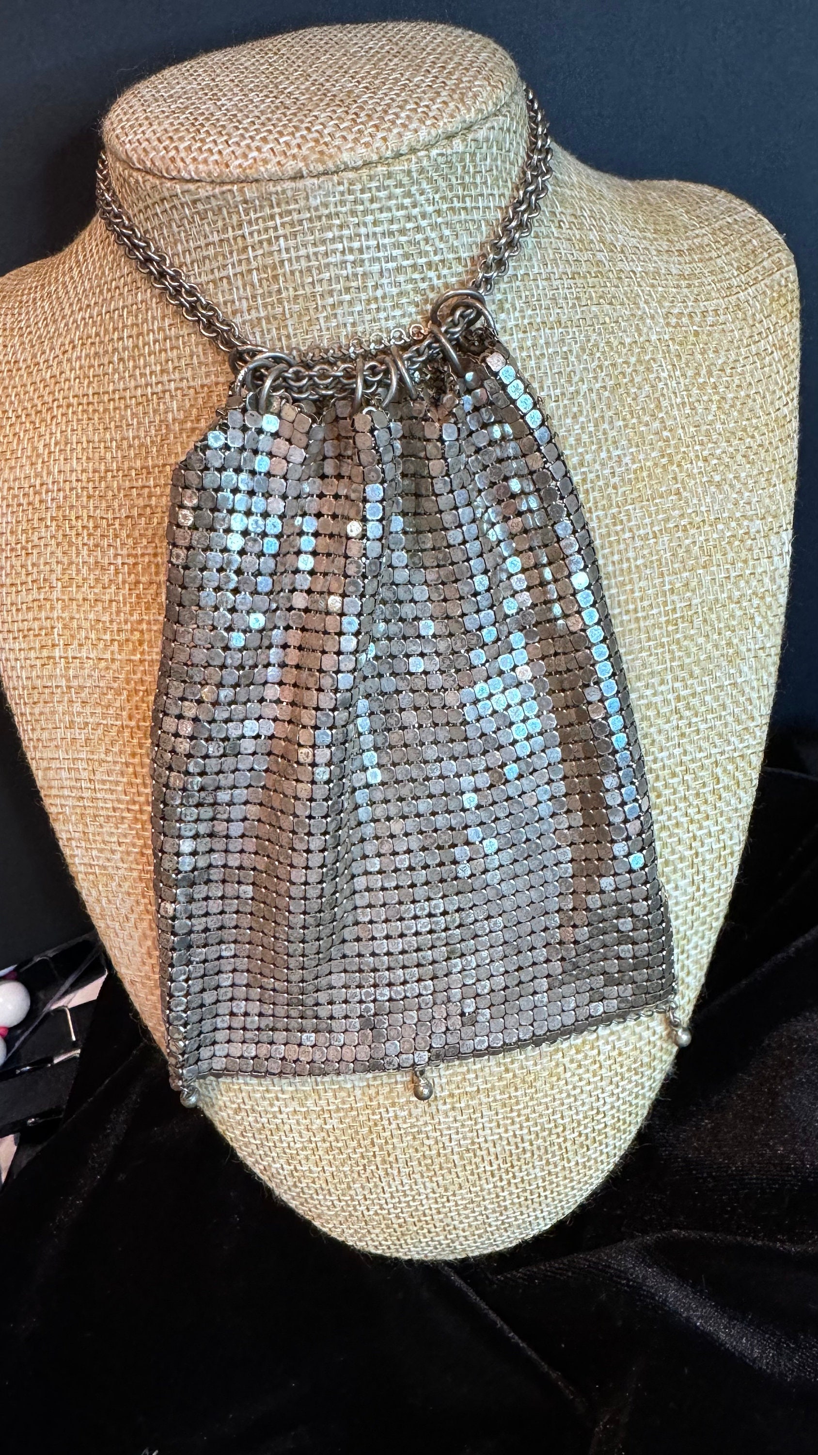 STERLING SILVER VICTORIAN Coin Pouch. 4” X 5” in Fine Antique Condition ...