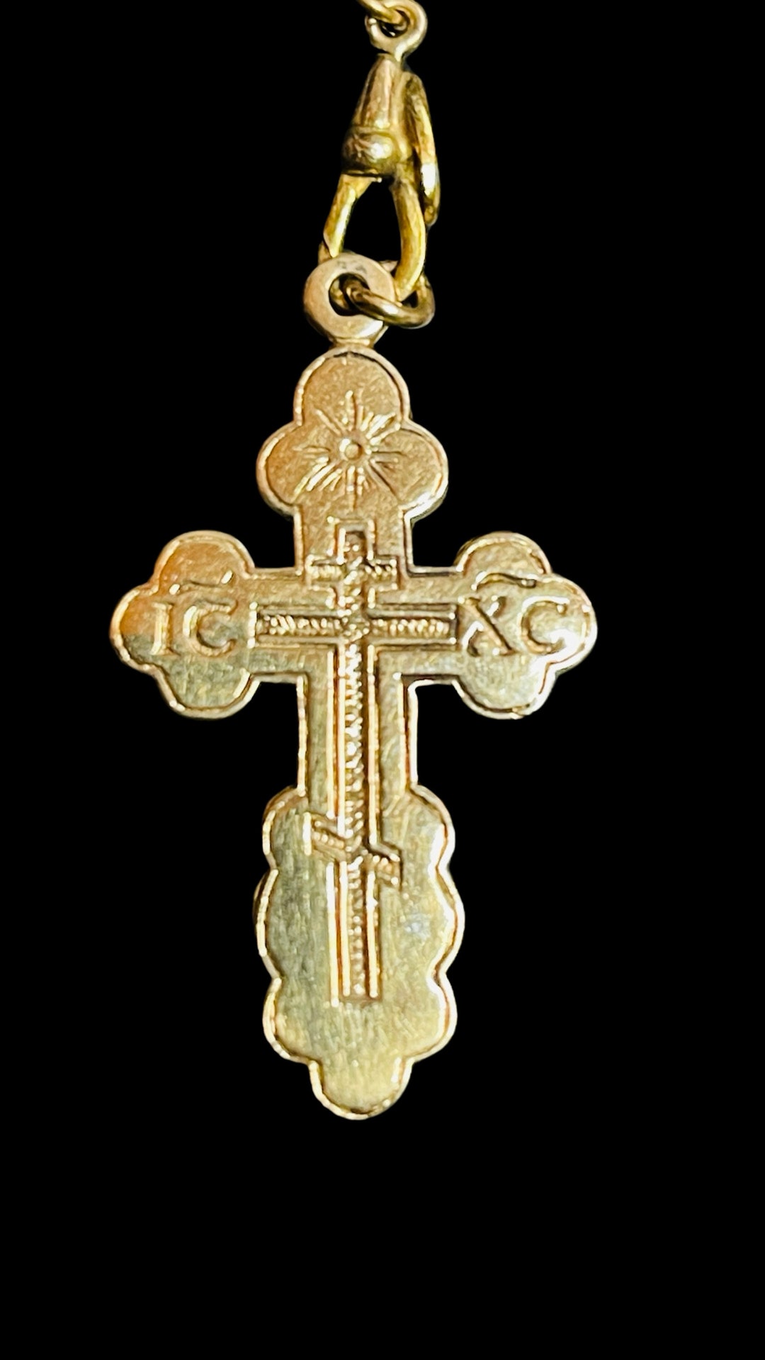 14kt Yellow Gold St Olga Orthodox Cross - Etsy