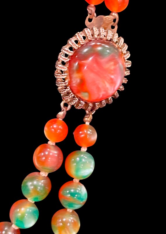 JAPANESE TWO STRAND unique colour celluloid beads. Ei… - Gem