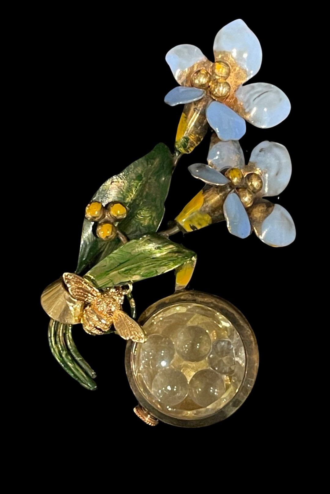 Brenda Pye Designs-repurposed 1930s Vermeil Watch Pin - Etsy