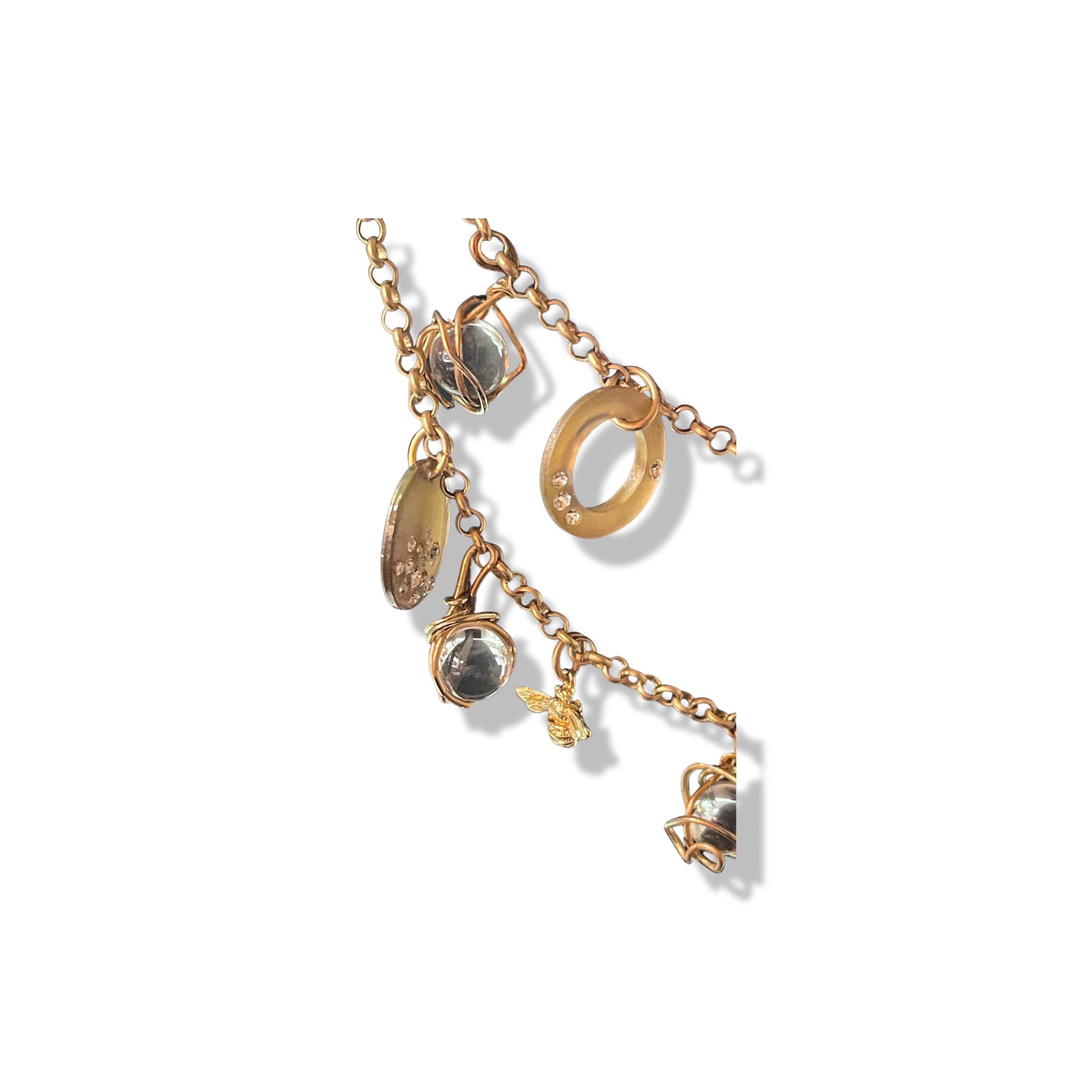 POOLS OF LIGHT Brenda Pye Design beautifully Repurposed Goldtone ...