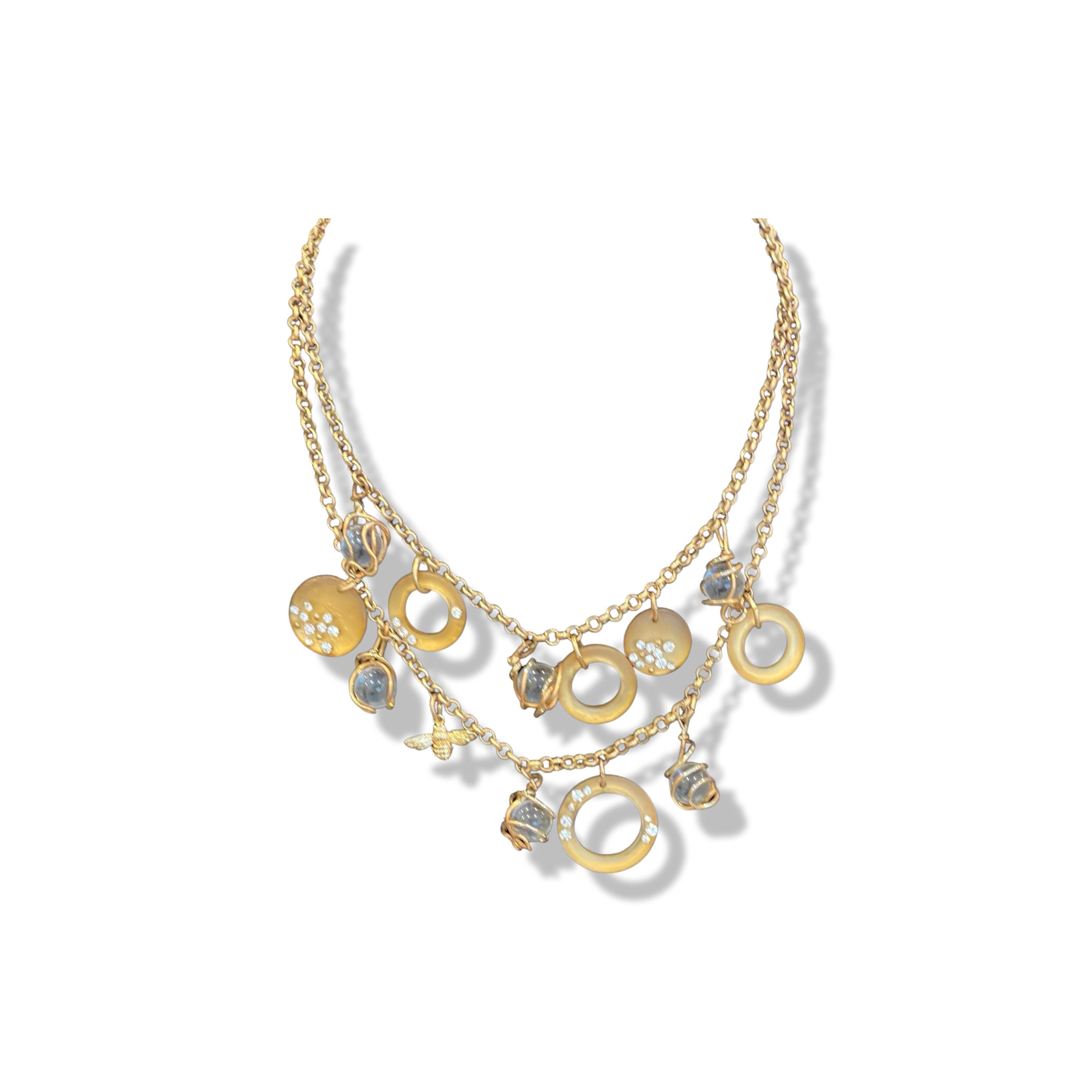 POOLS OF LIGHT Brenda Pye Design -beautifully Repurposed Goldtone ...