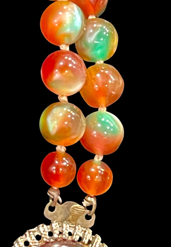 JAPANESE TWO STRAND unique colour celluloid beads. Ei… - Gem