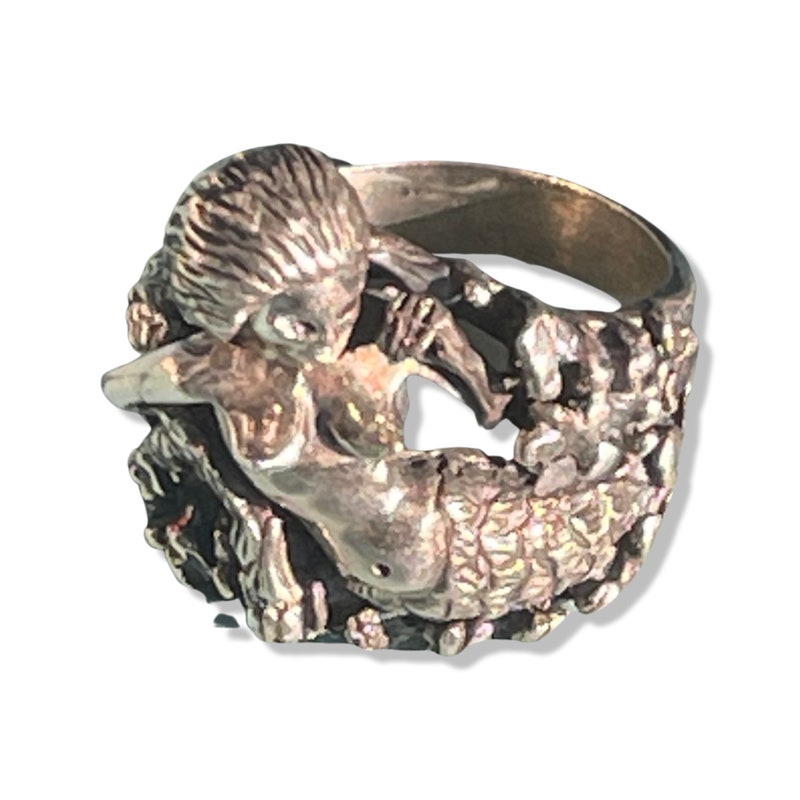 Silver Mermaid Ring - Etsy