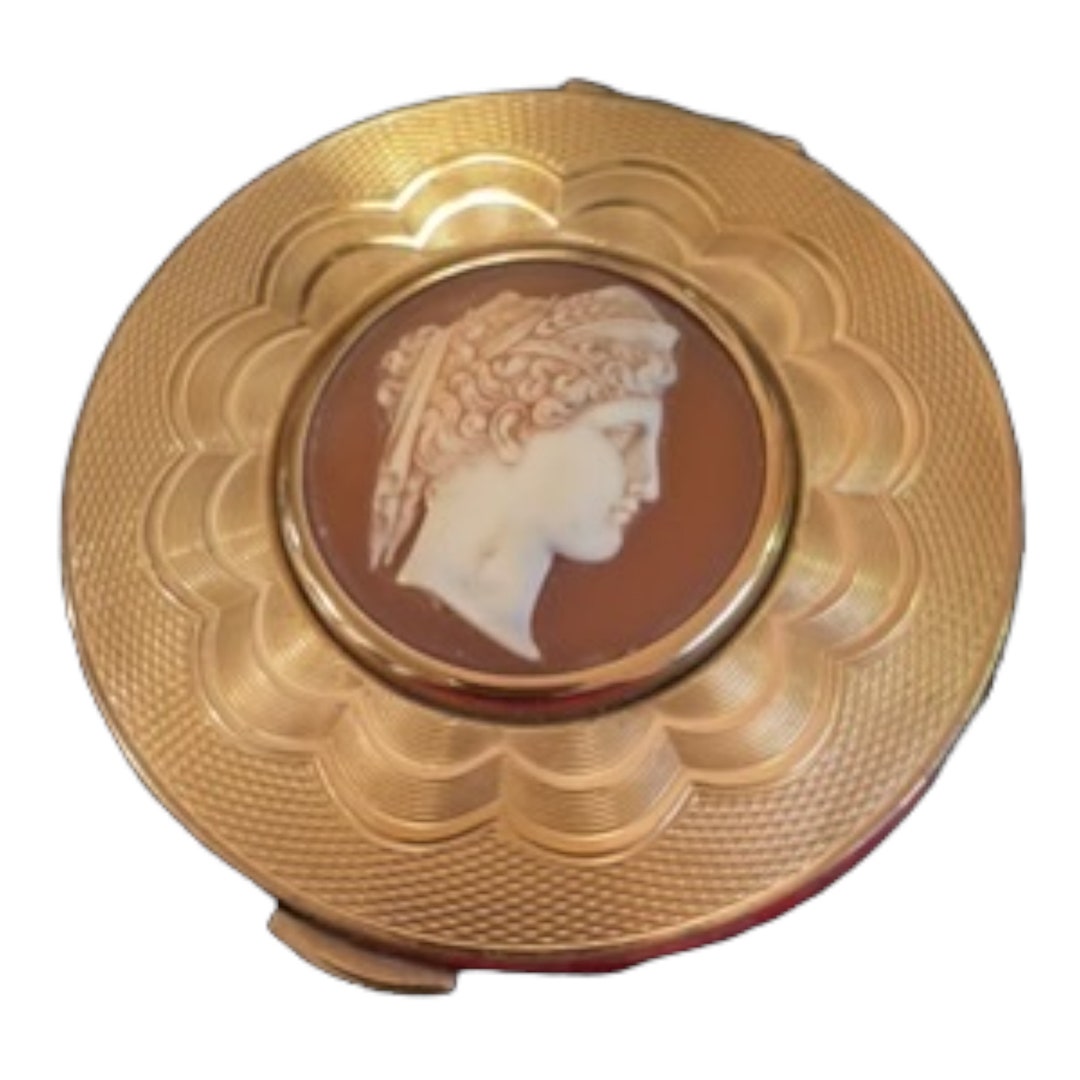 Cameo COMPACT KIGU of London. Vintage Compact | Hand Carved Cameo ...