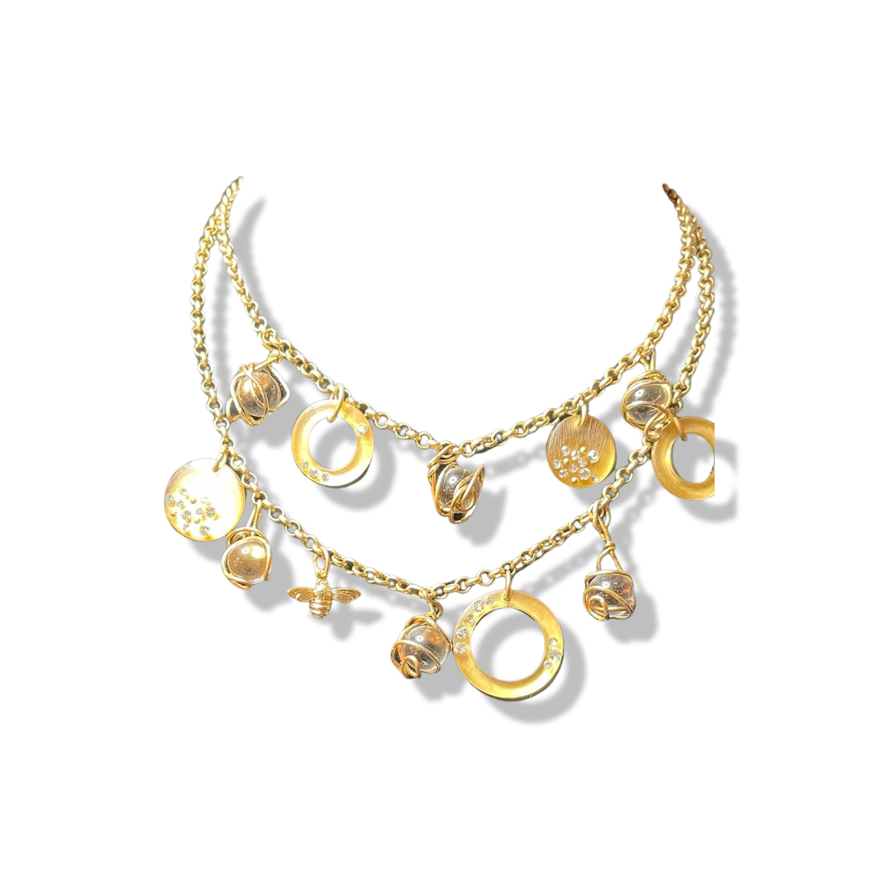 POOLS OF LIGHT Brenda Pye Design beautifully Repurposed Goldtone ...