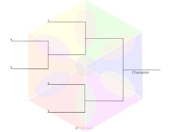 5 Team Tournament Bracket Kids Sports Party Games - Etsy