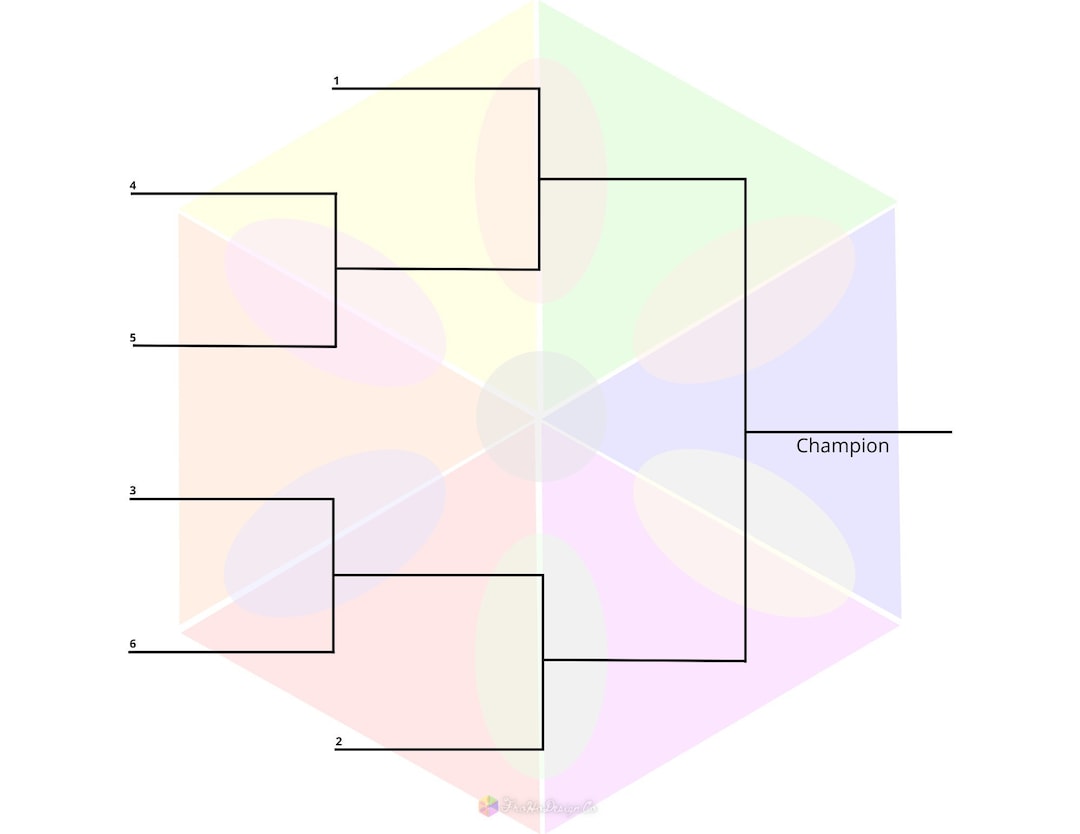 6 Team Tournament Bracket -- Kids Sports -- Party Games -- Family Game ...