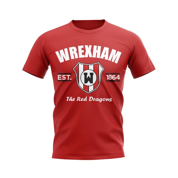Wrexham Established Football T-shirt red - Etsy