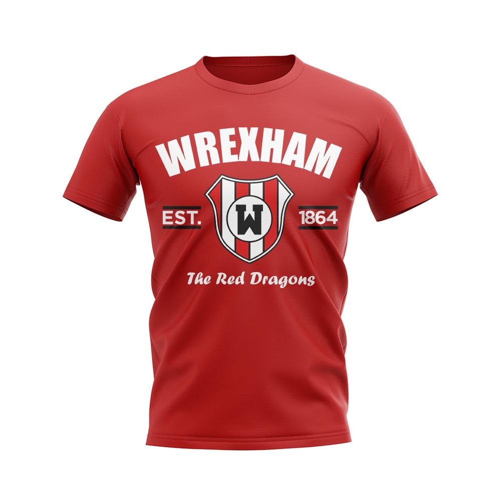 Wrexham Established Football T-shirt red - Etsy