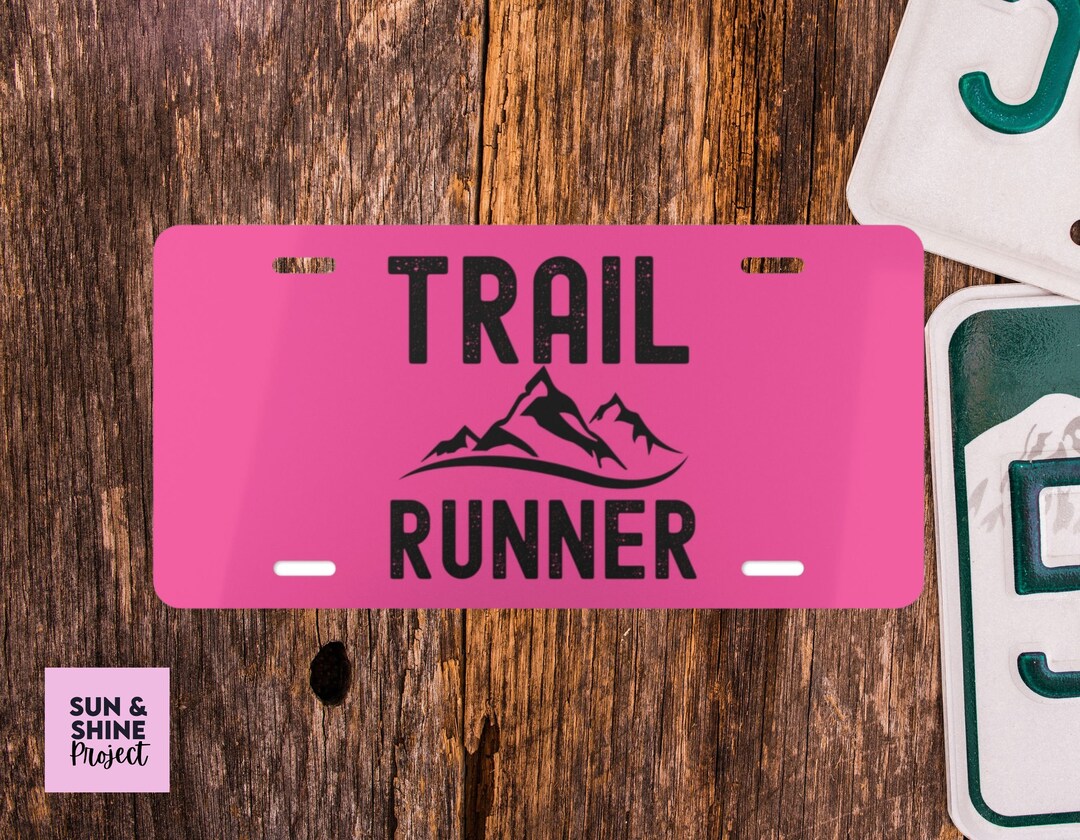 Trail Runner Front License Plate, Running Vanity Plate, Ultra Runner ...