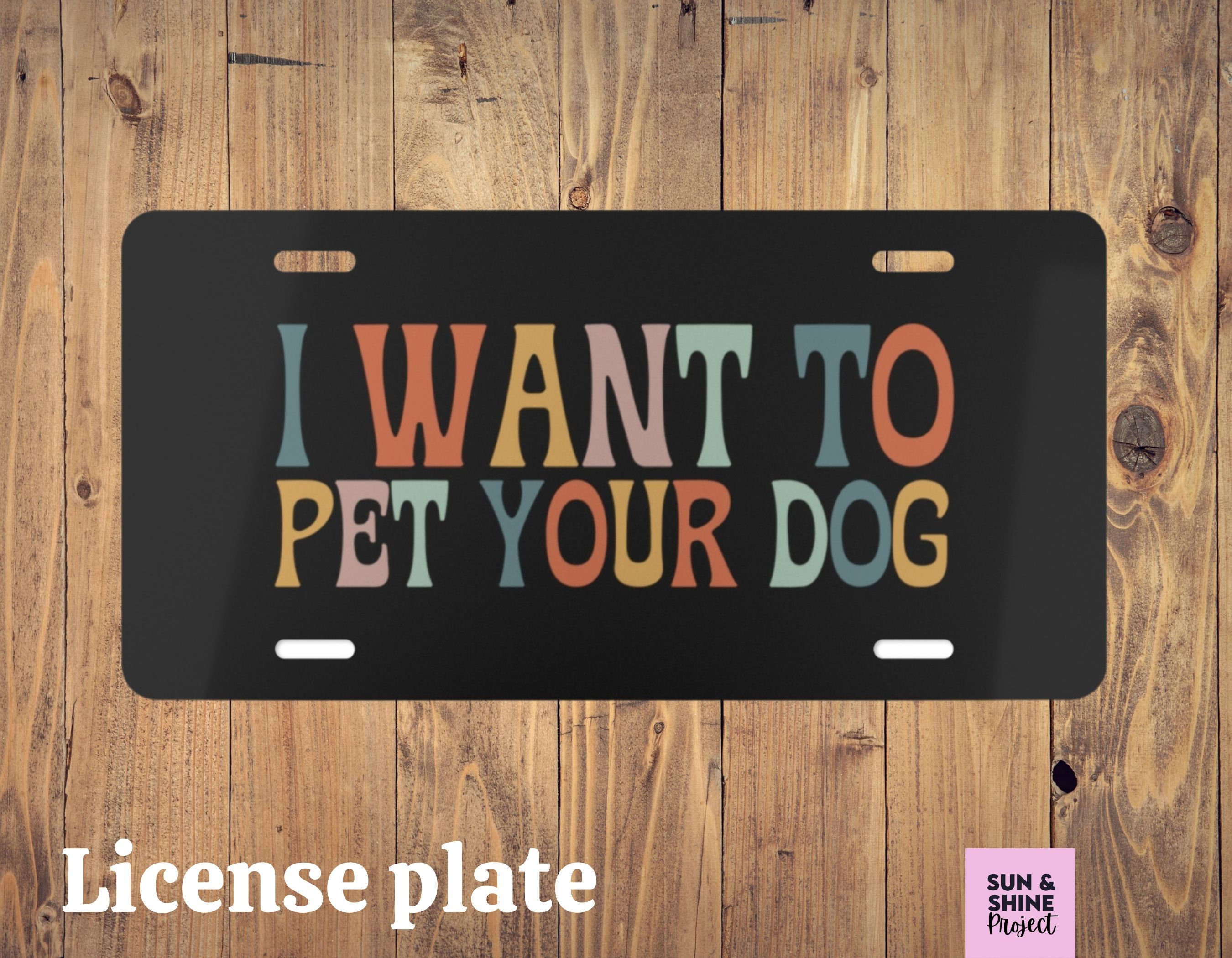 Phteven Dog License Plate