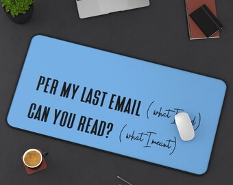 Sarcastic Desk Mat - Etsy