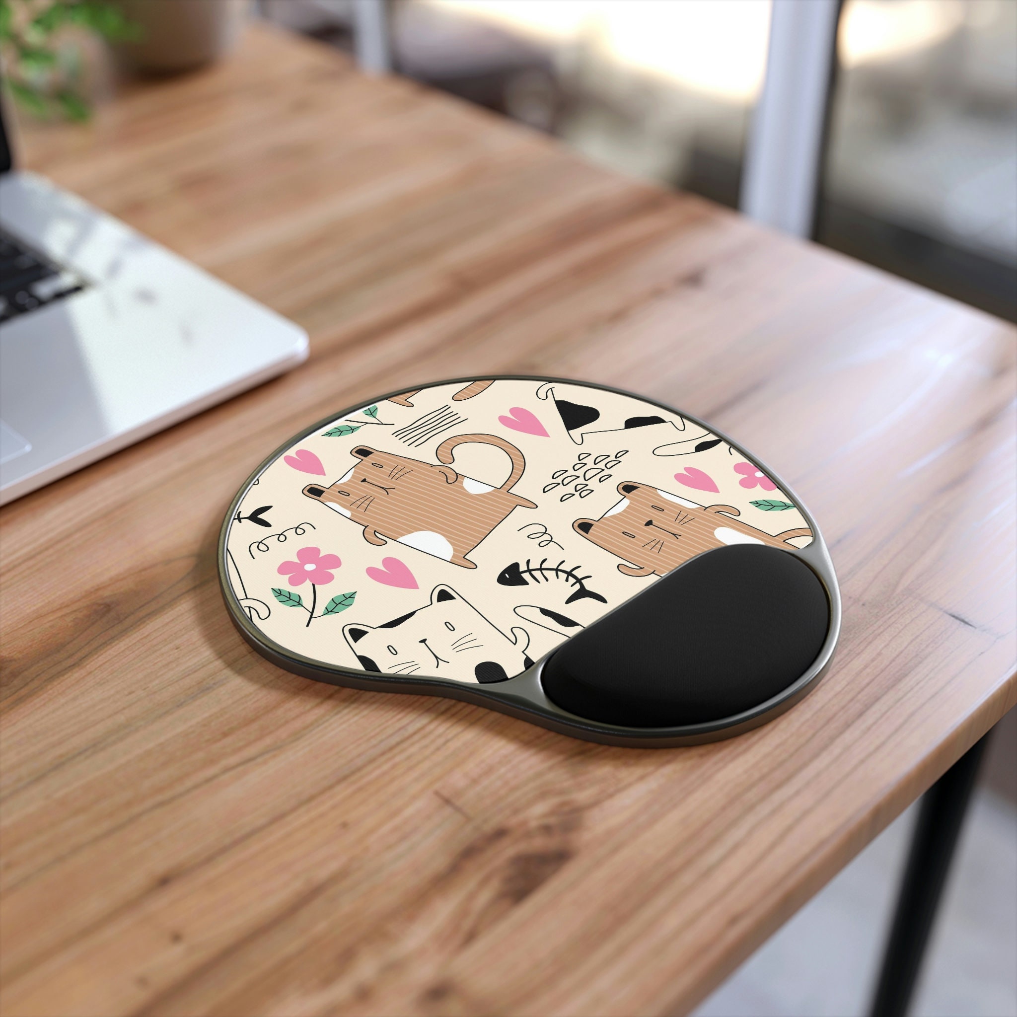 Funny Cat Mouse Pad With Wrist Rest sold by Kacper Swat | SKU 45872062 ...