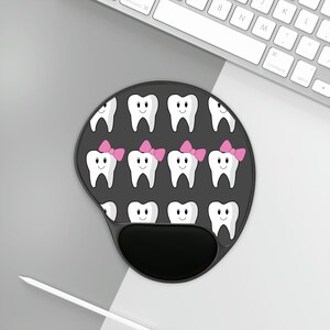 Cute Teeth Mousepad, Dentist Mouse Pad With Wrist Rest, Dental Mouse ...