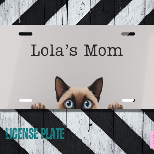 Cat Front License Plate - Etsy