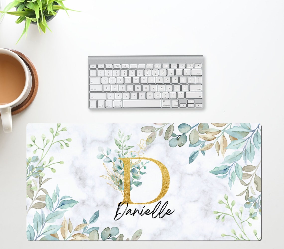 Eucalyptus Desk Pad Custom Desk Pad Large Mouse Pad - Etsy