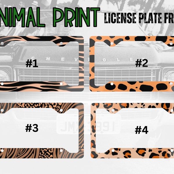 Animal Print License - Etsy