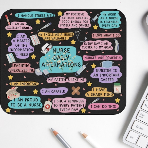 Positive Affirmation Nurse - Etsy
