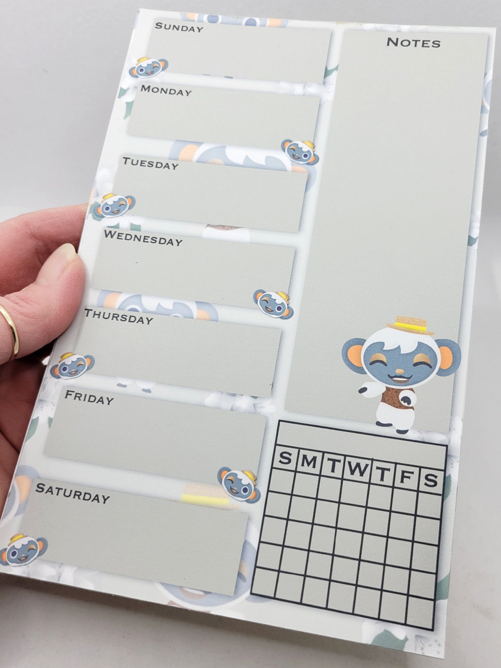 Niko ACNH Stationery Weekly Planning Daily Planning Desk - Etsy