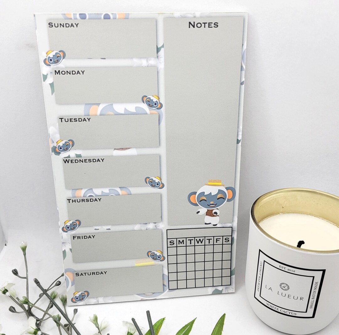 Niko, ACNH Stationery, Weekly Planning, Daily Planning, Desk Notepad ...