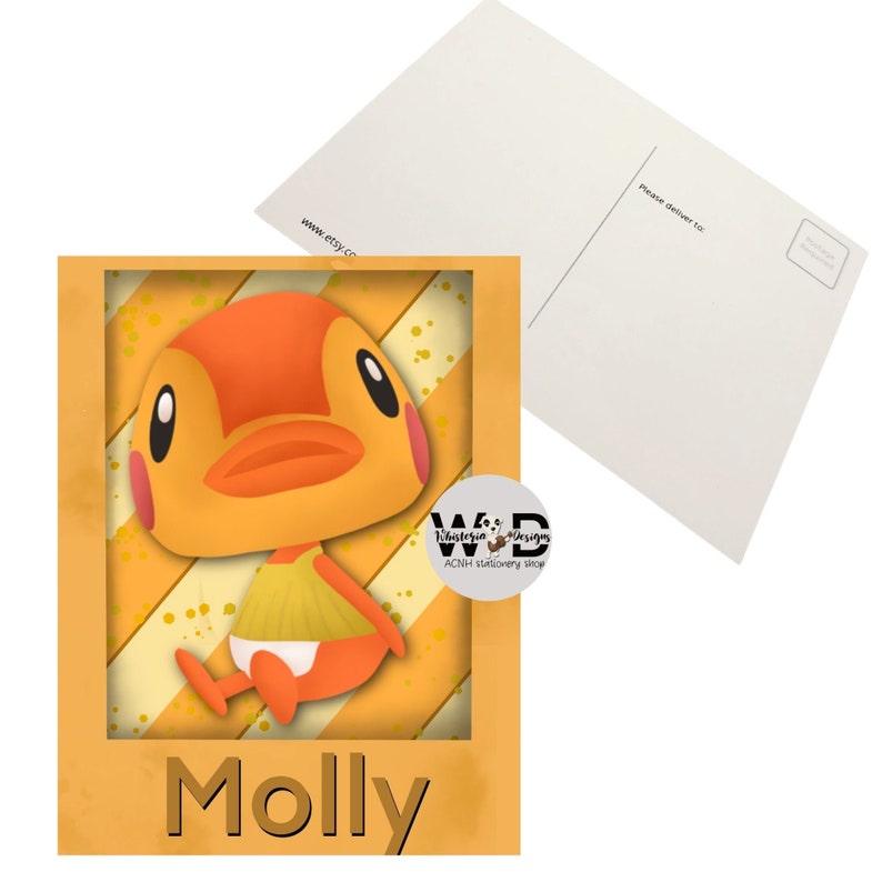 Molly Animal Crossing Postcards Fan Art Stationery - Etsy UK