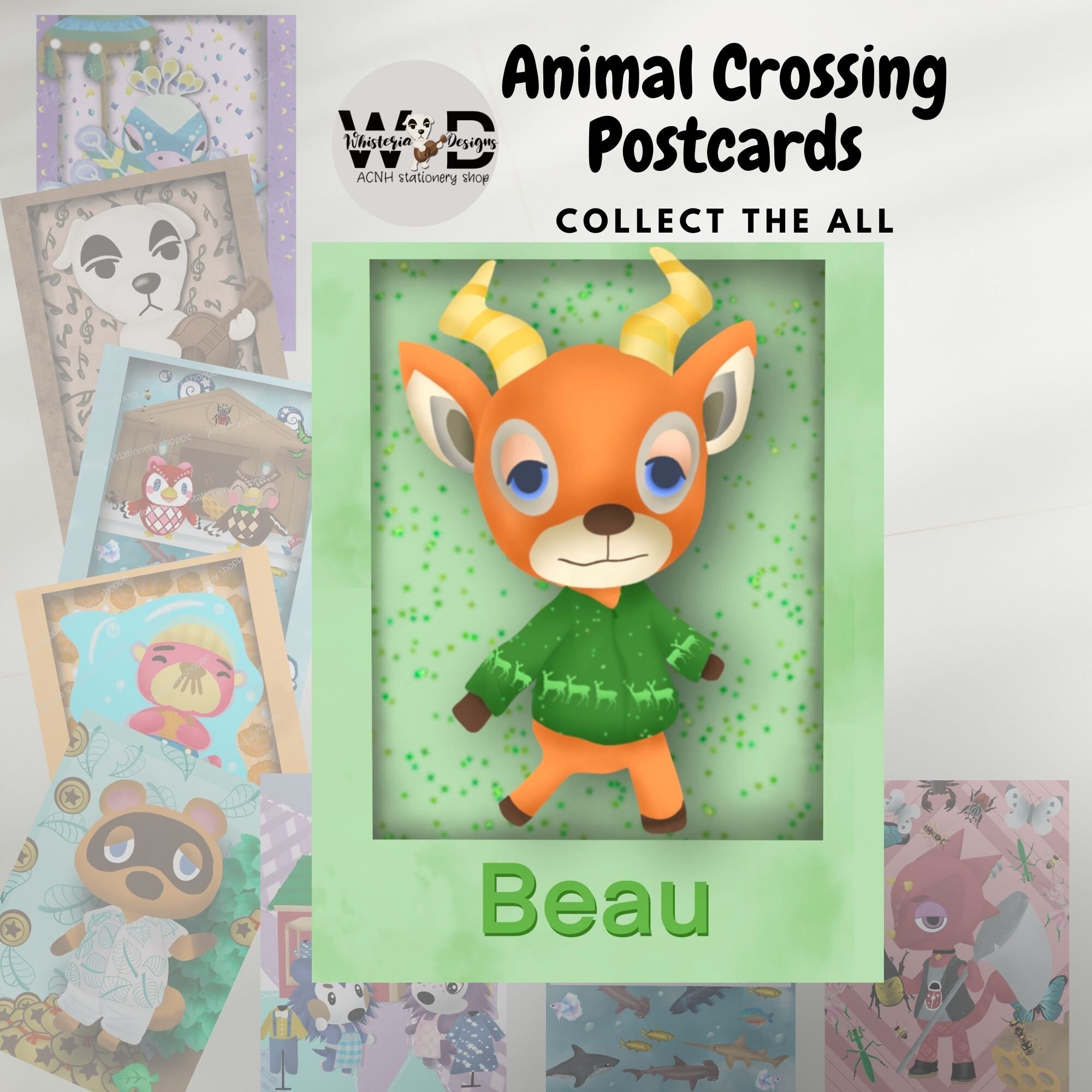 Beau, ACNH, Animal Crossing, Postcards, Fan Art, Stationery, Prints ...