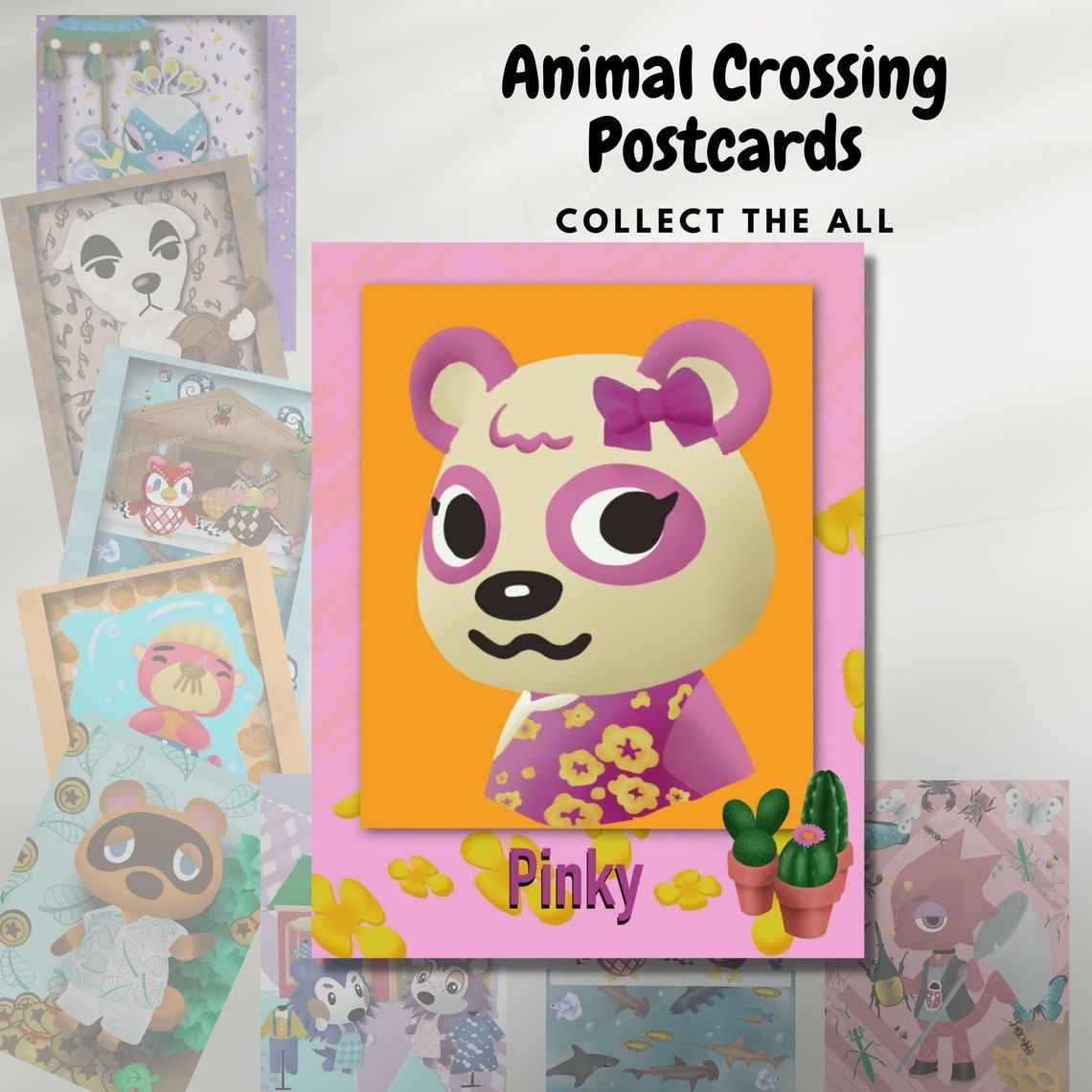 Pinky ACNH, Animal Crossing, Postcards, Fan Art, Stationery, Prints ...