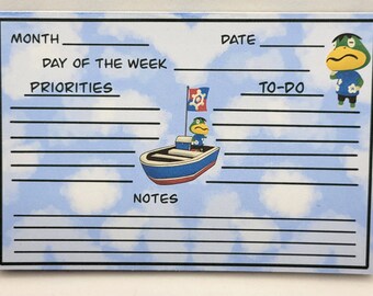 Acnh Daily Checklist - Etsy