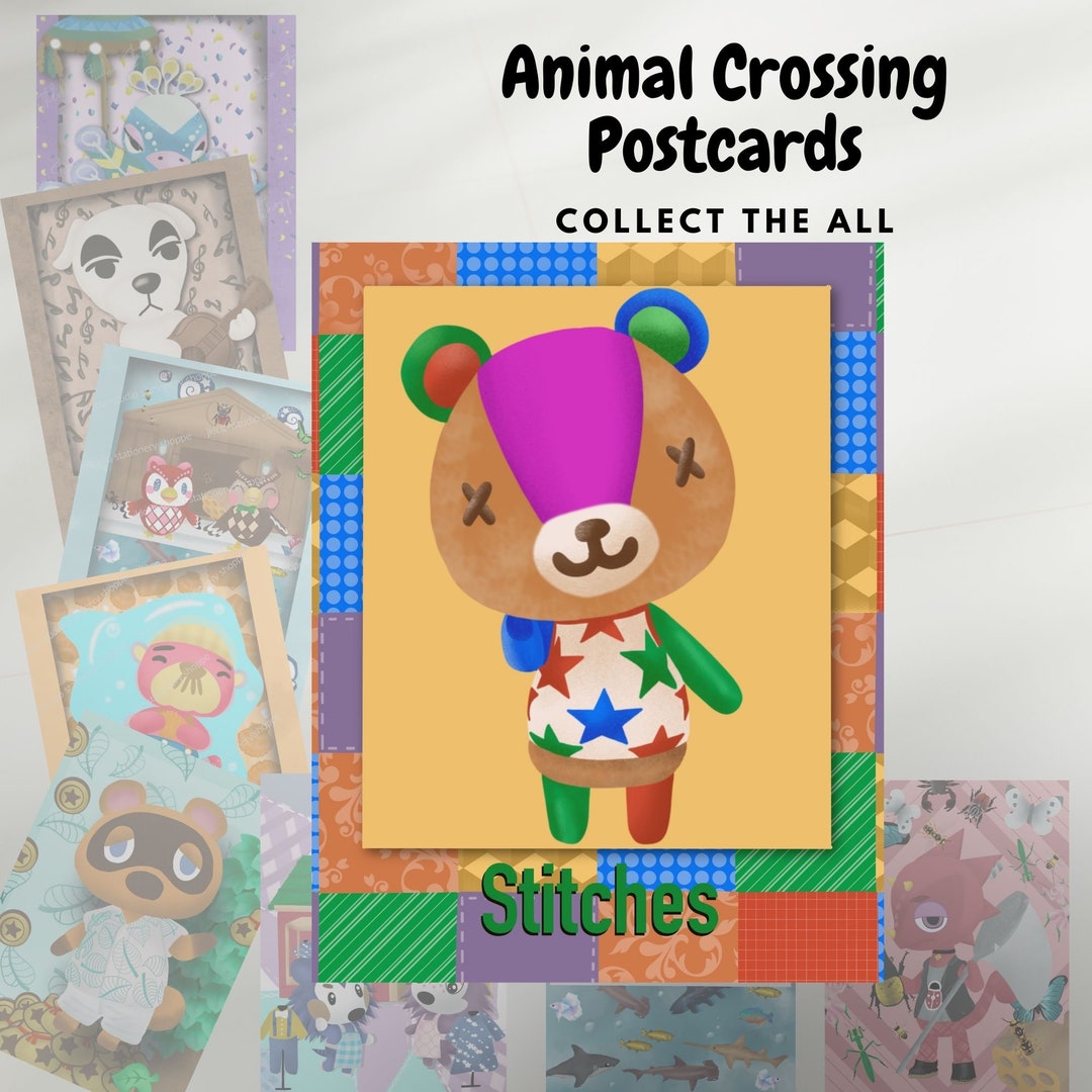 Stitches ACNH, Animal Crossing, Postcards, Fan Art, Stationery, Prints ...