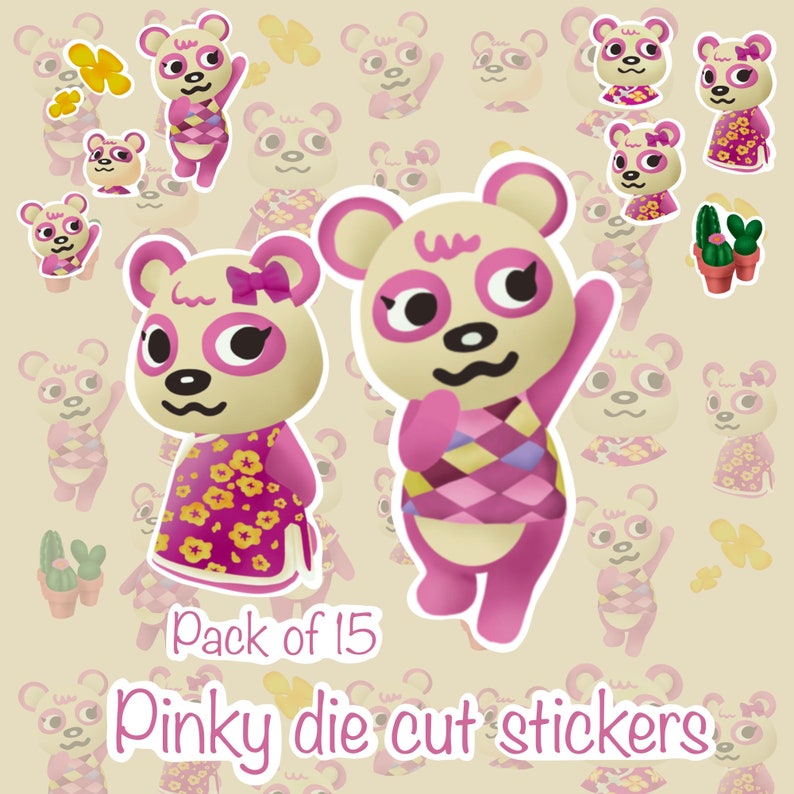 Pinky, Die Cut Sticker Packs, Scrapbook Stickers, Planner Stickers ...