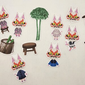 Kabuki, ACNH, Die Cut Sticker Packs, Scrapbook Stickers, Switch ...
