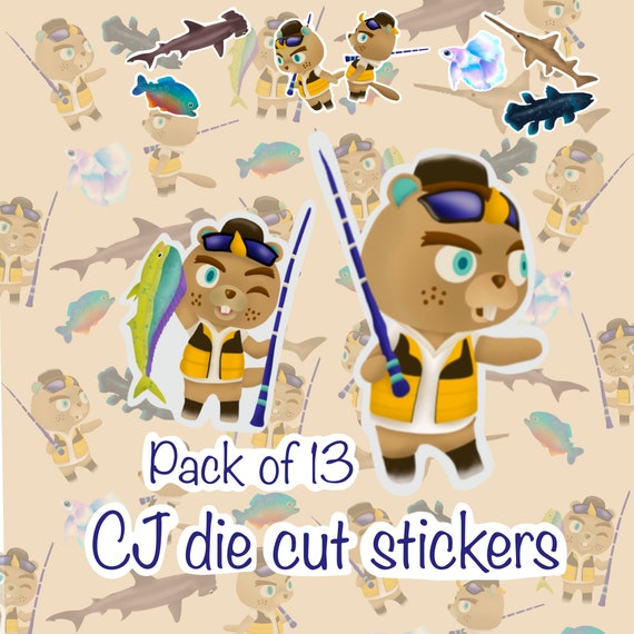 CJ ACNH CJ Die Cut Sticker Packs Scrapbook Stickers Switch - Etsy