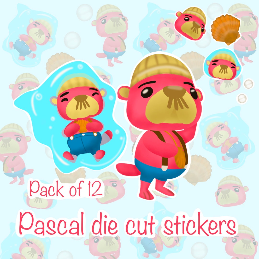 Pascal, ACNH, Die Cut Sticker Packs, Scrapbook Stickers, Switch ...