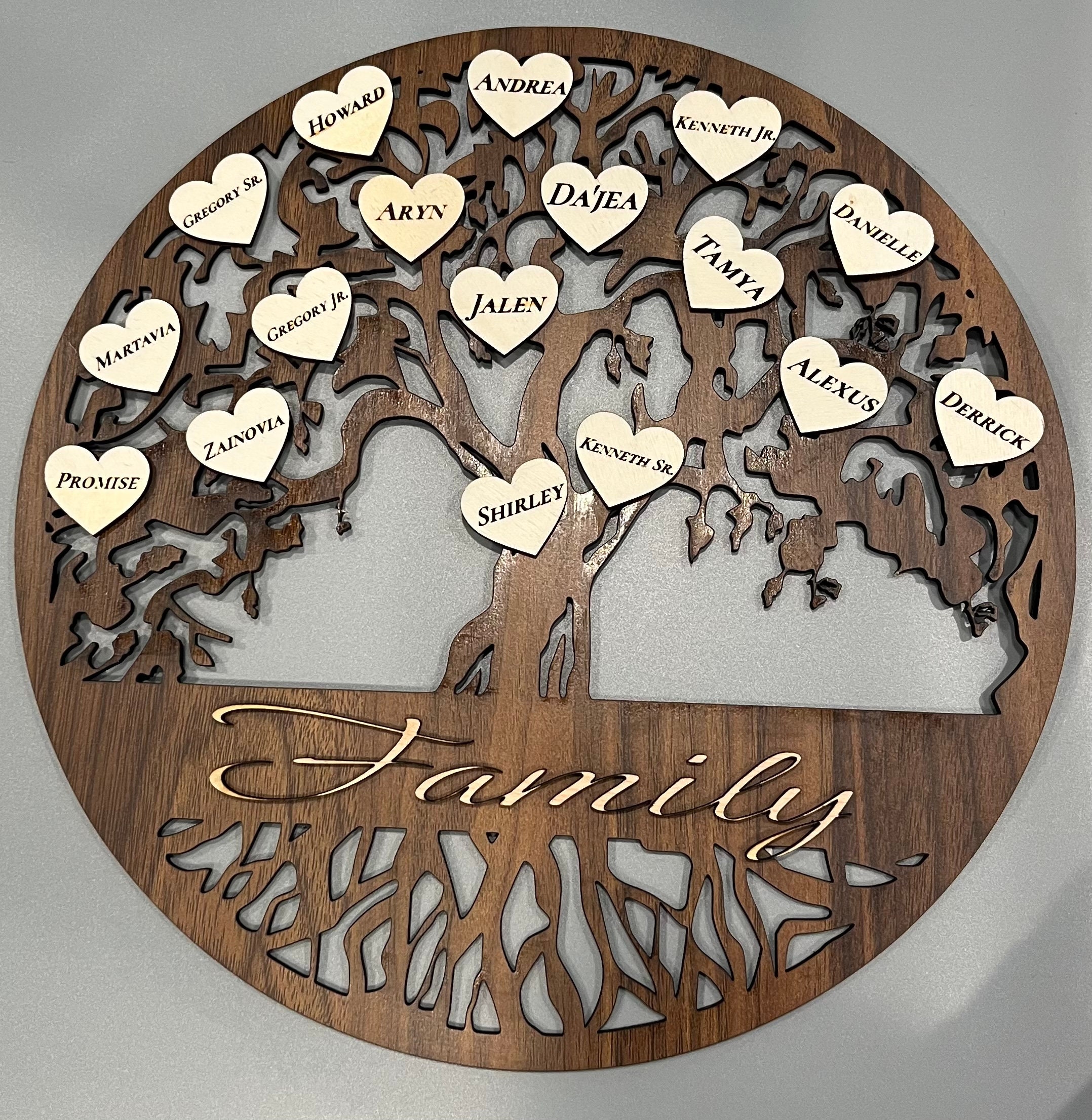 Wooden Family Tree - Etsy