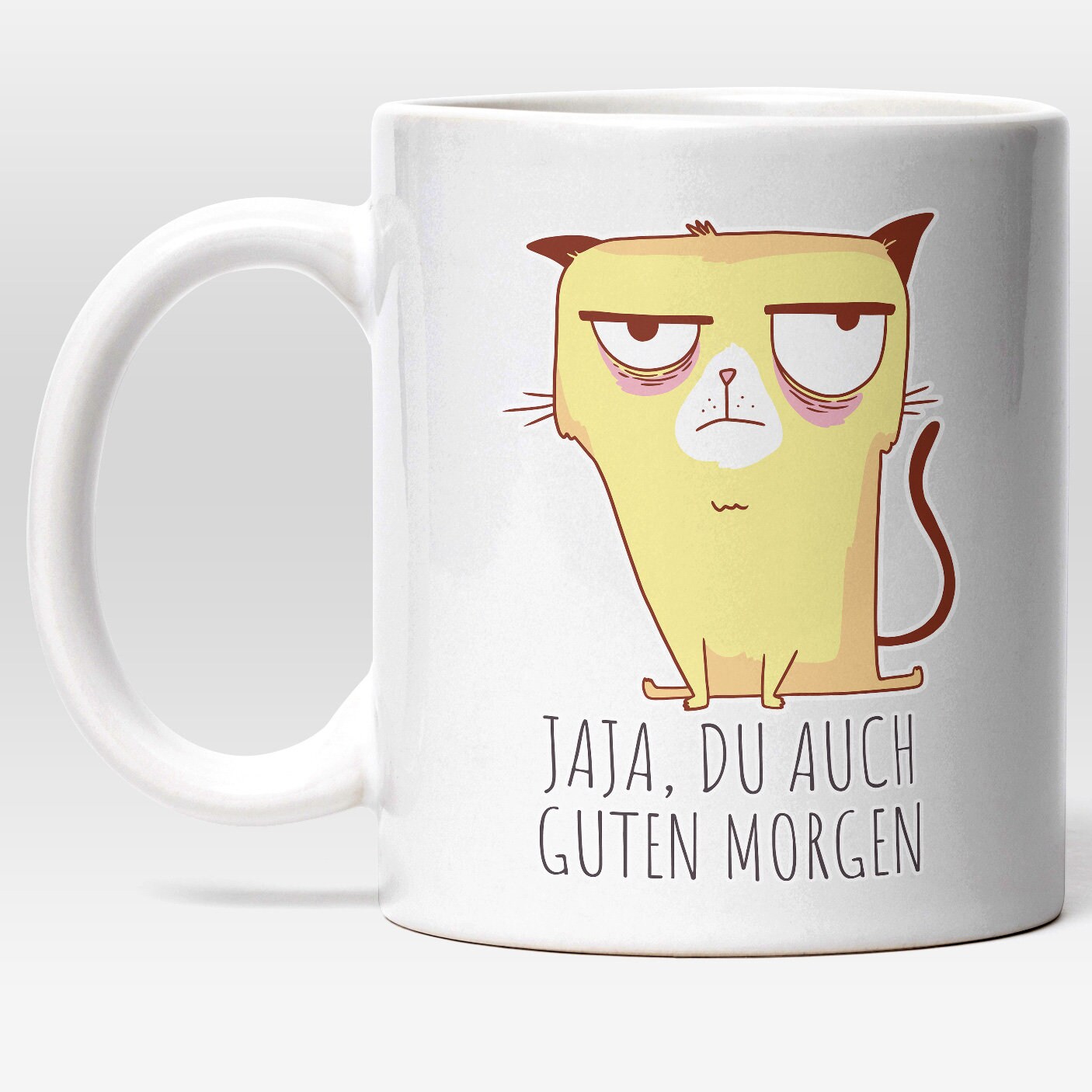 Yes, You Also Good Morning Cat Cup for Morning Grouch Kitten Late Riser ...