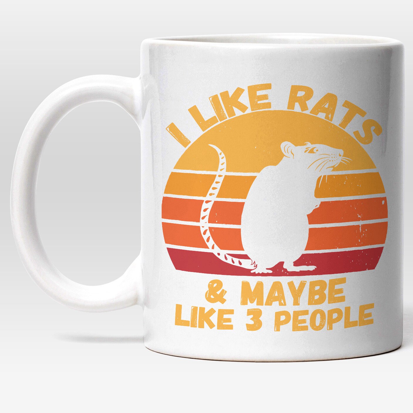 I Like Rats & Maybe Like 3 People Coffee Cup Color Rat Owner Cup Rat ...