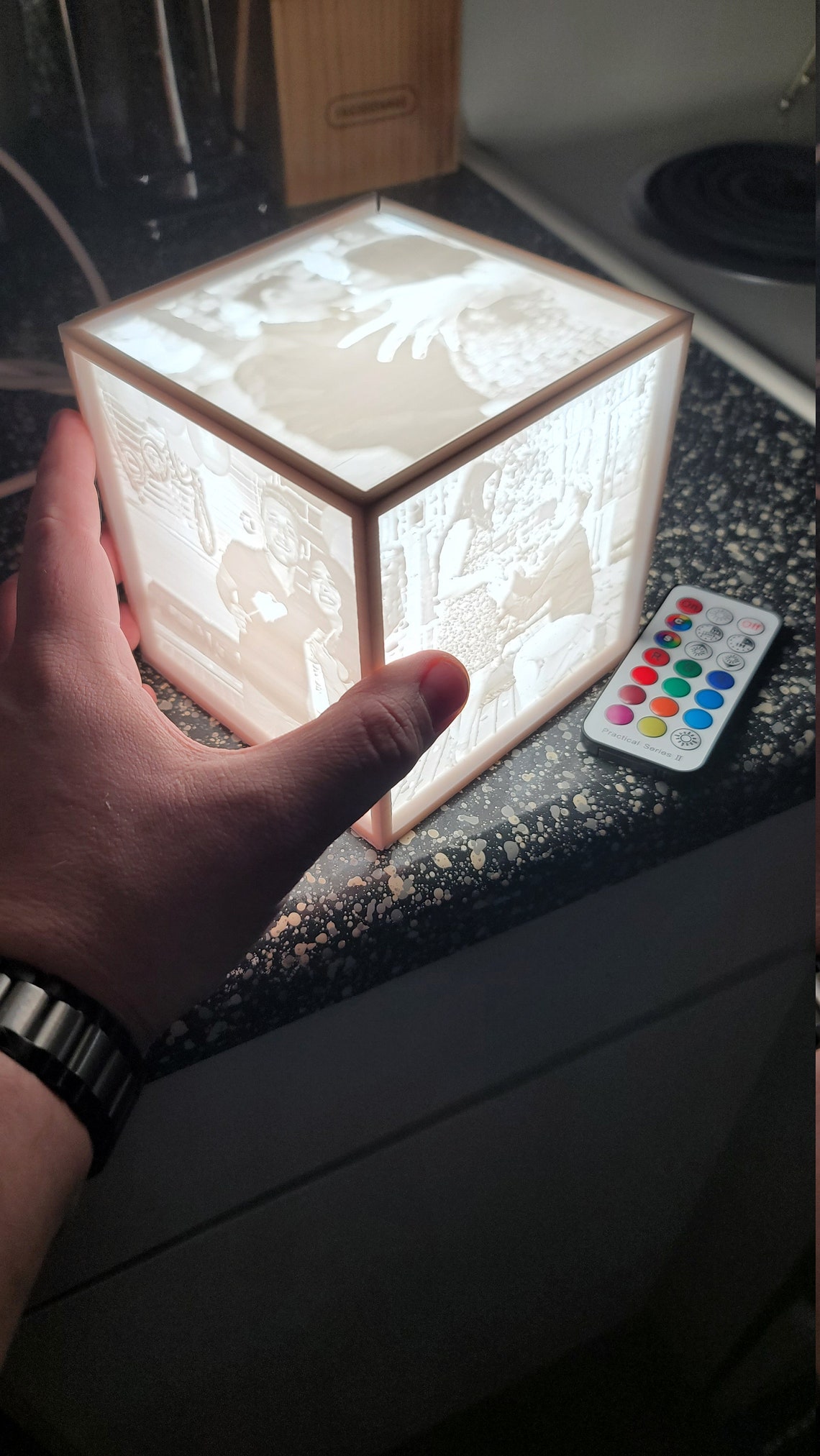 Large Color Changing Picture Box Night Light Valentine Lithophane - Etsy