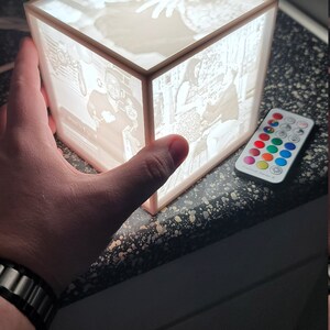 Large Color Changing Picture Box Night Light Valentine Lithophane - Etsy