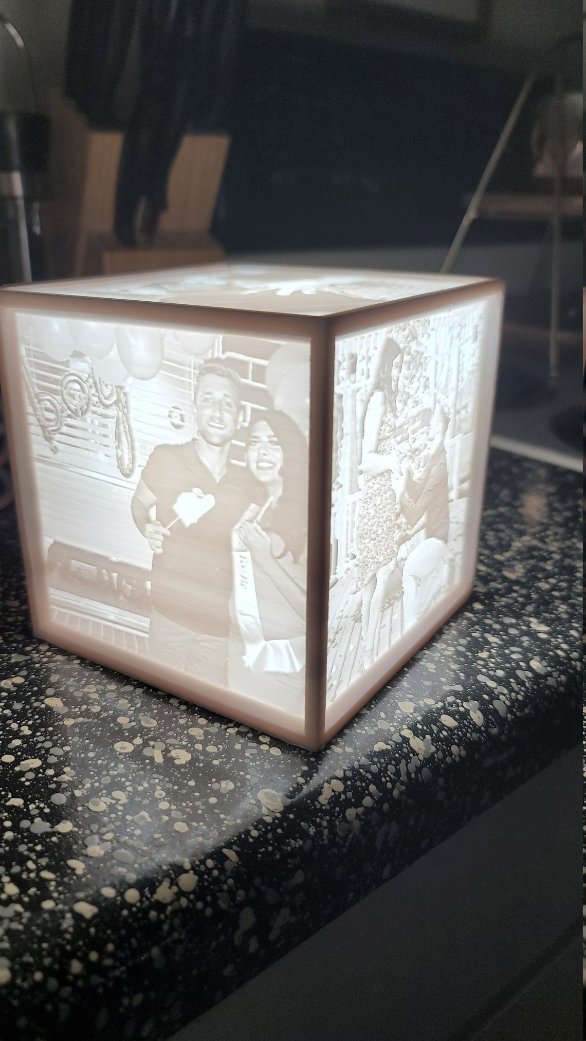 Large Color Changing Picture Box Night Light Valentine Lithophane - Etsy