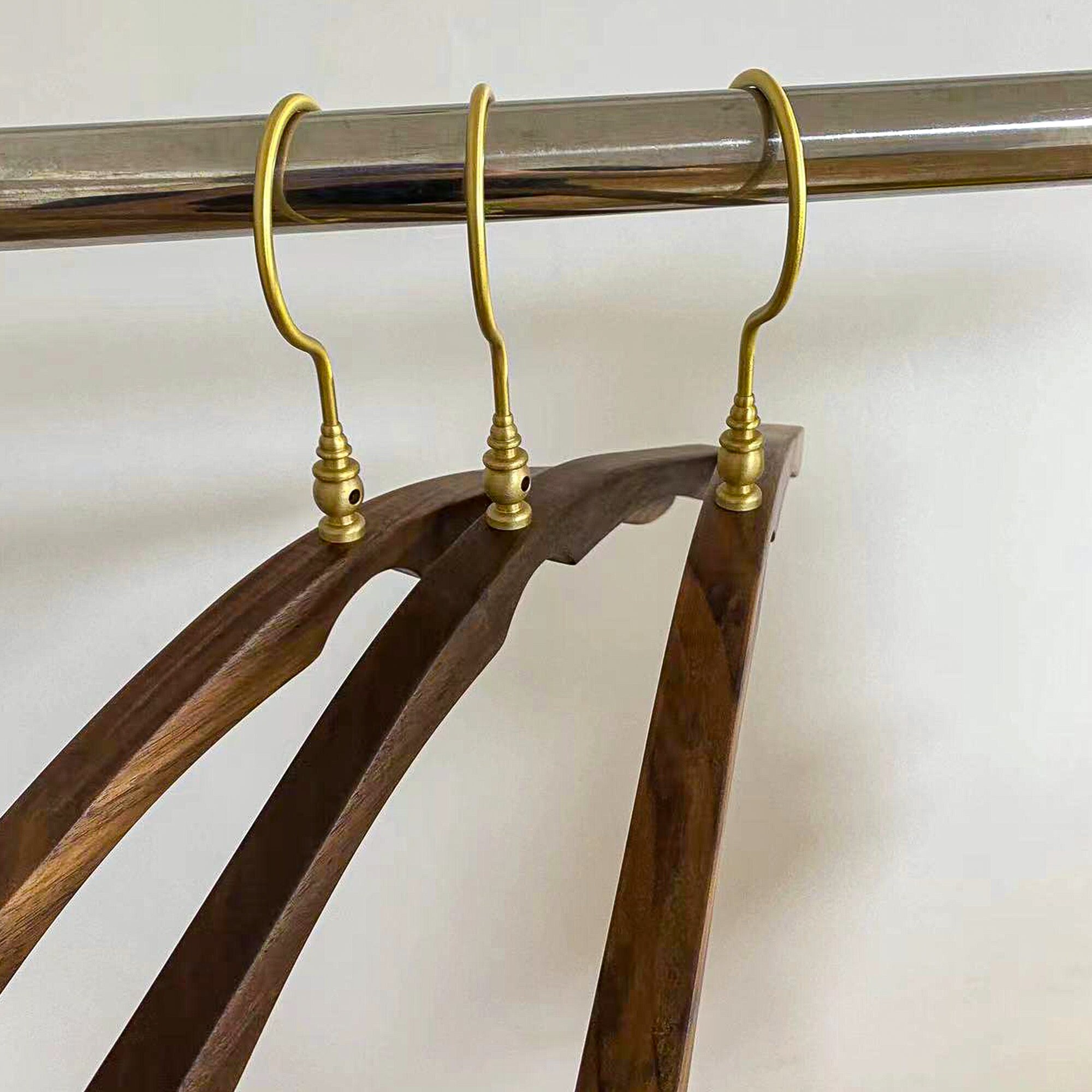 Black Walnut Wood Hanger, Elegant and Stylish Clothes Hanger, Wooden ...